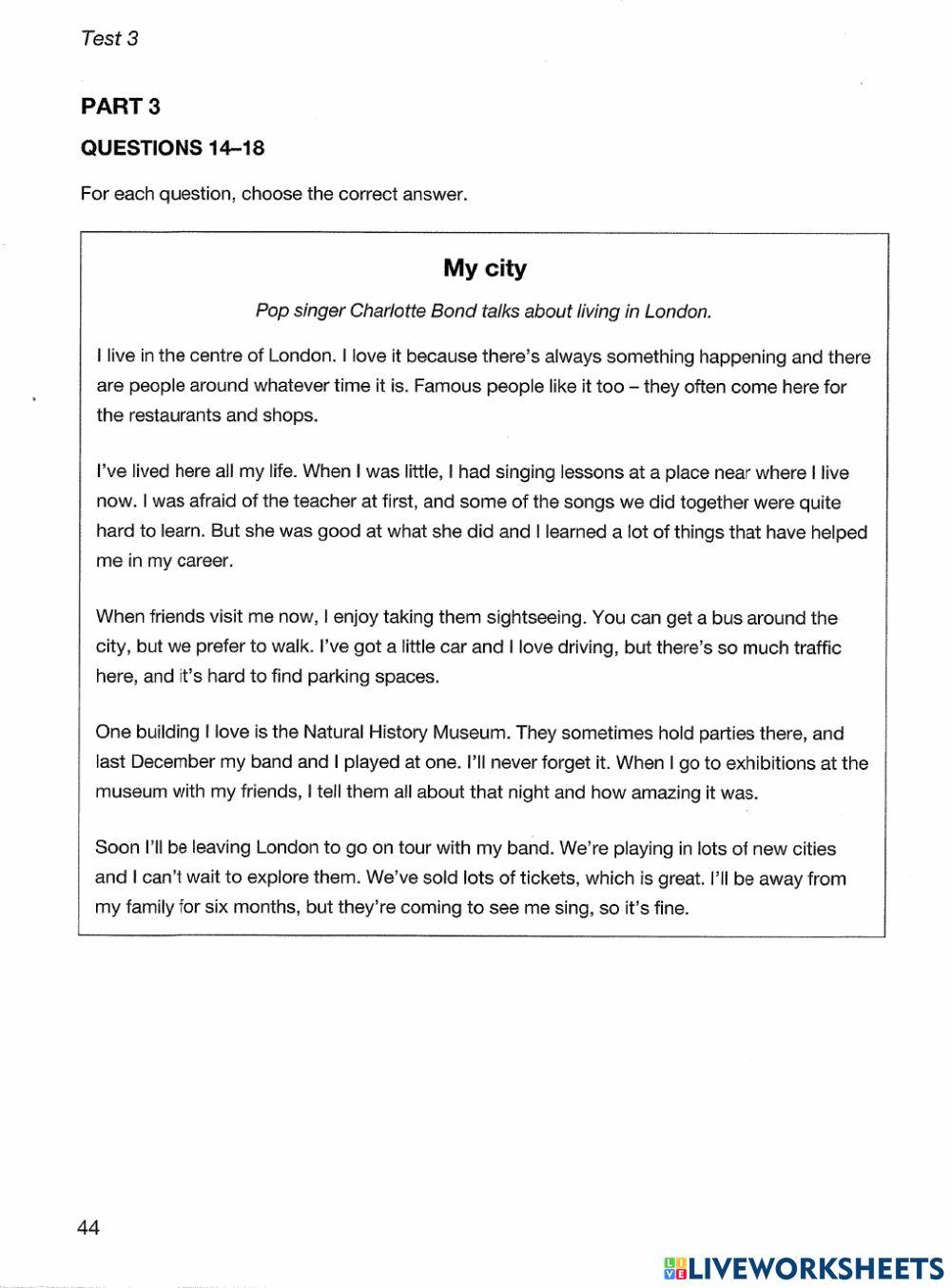 3271159 | A2 KEY 1 2020 - Reading - Test 03 | TA Day Kem