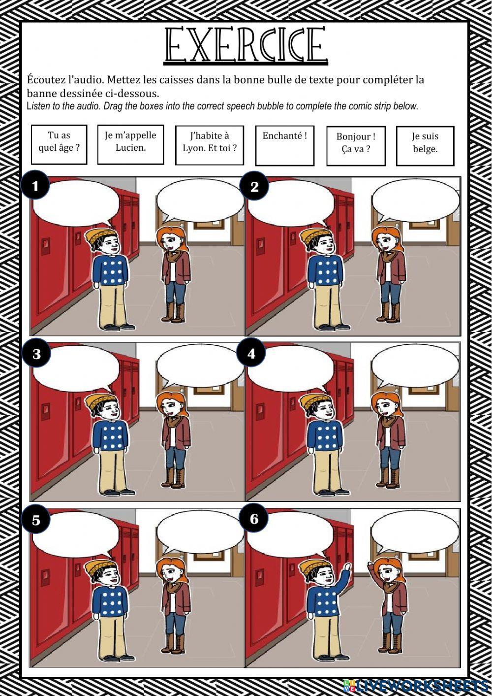 1145685 | Se Présenter | Dilla Amira | LiveWorksheets