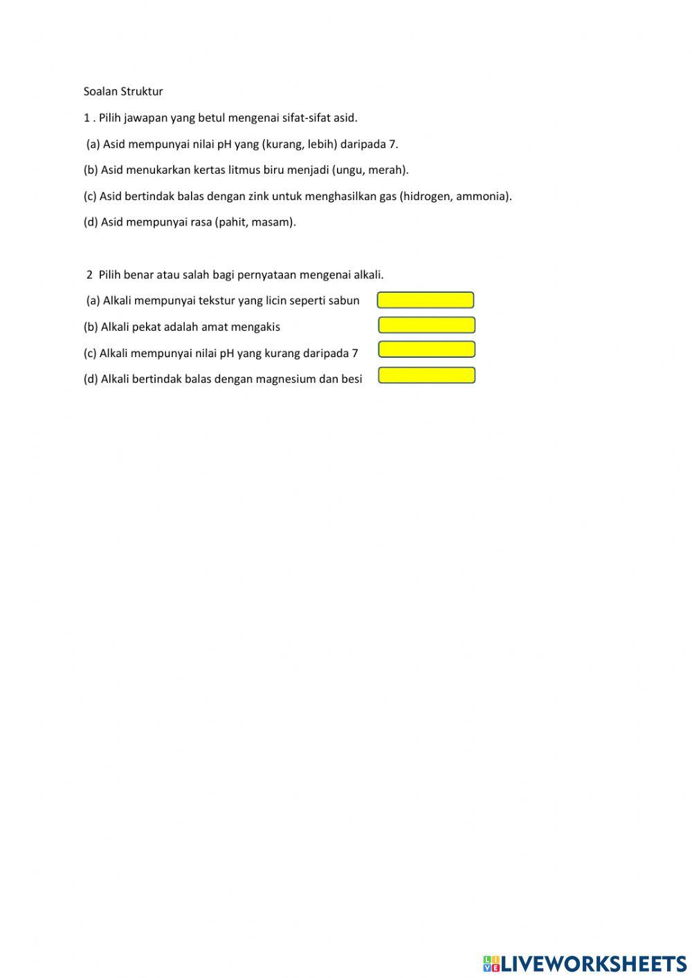 6.1 sifat asid dan alkali 1145744 | NorazahMS | Live