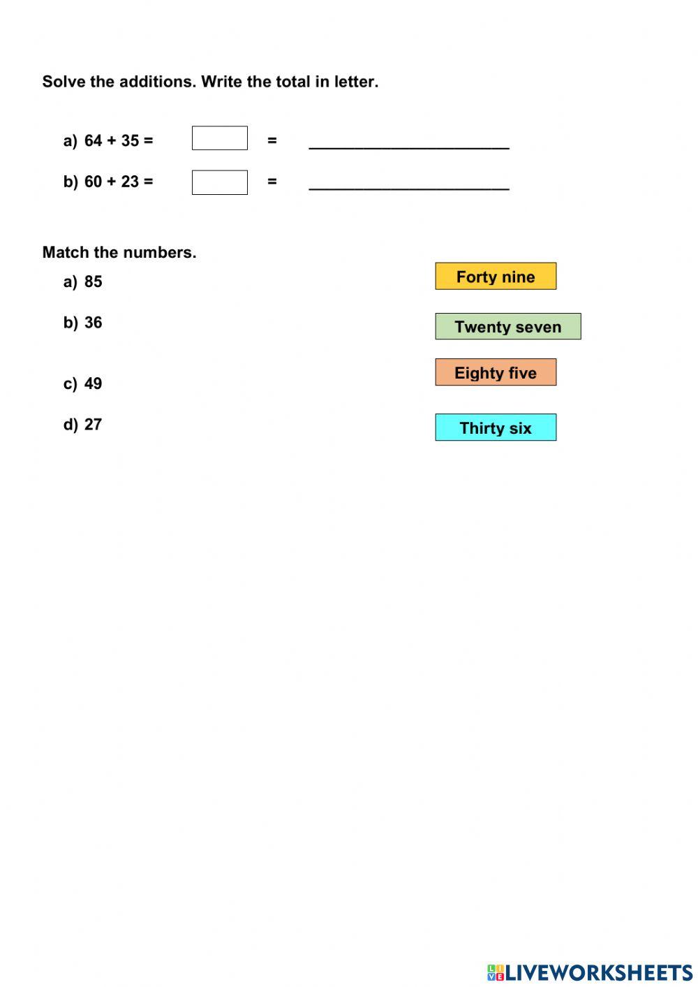 Evaluation interactive activity for 4th | Live Worksheets