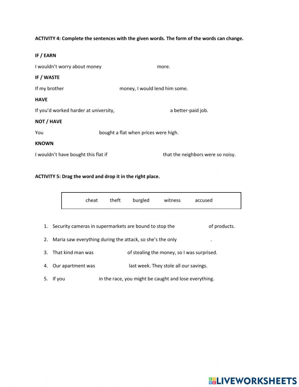 EMPOWER 10 - WORKSHEET 3 online exercise for | Live Worksheets