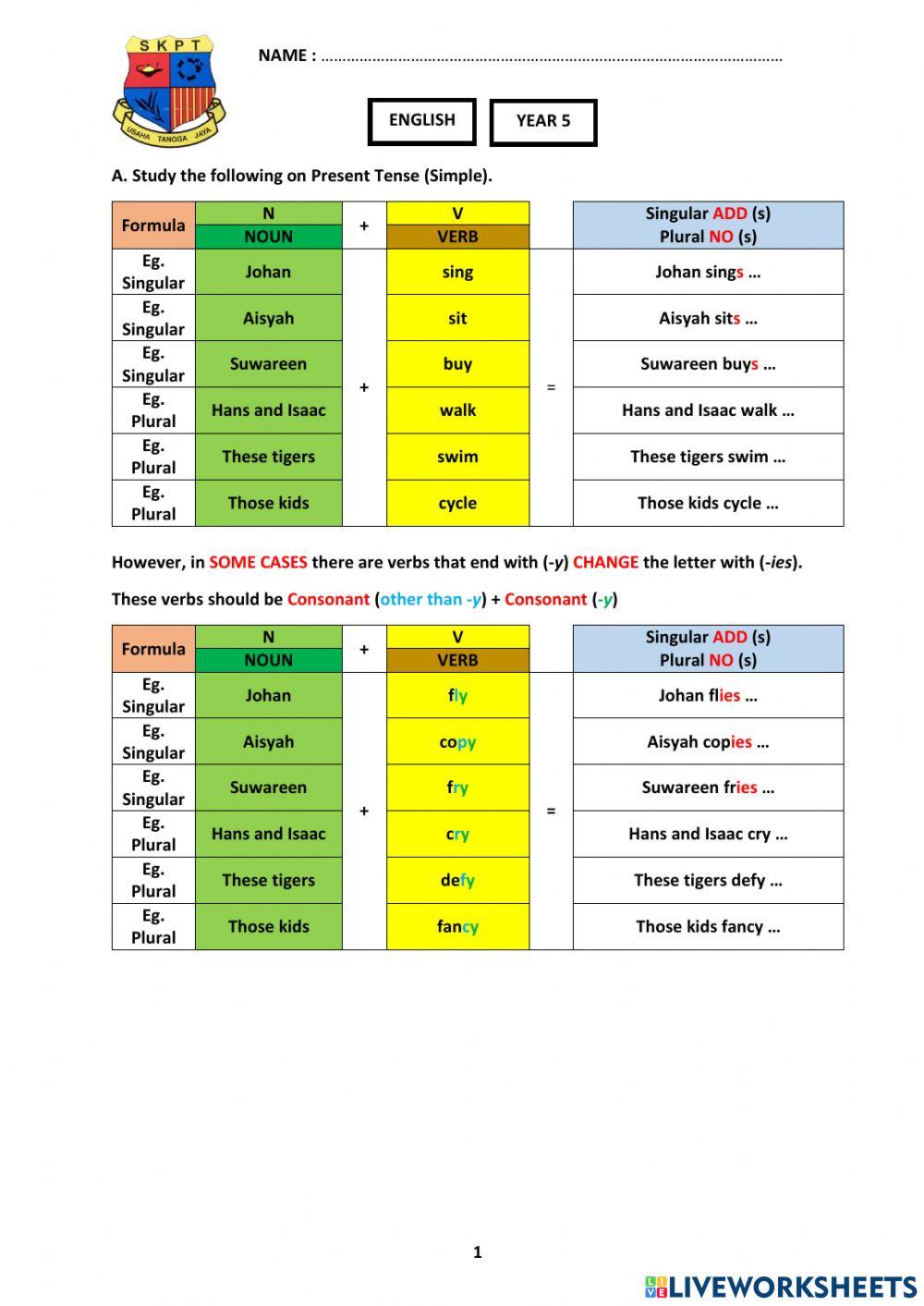 ENG Y5 Week 22 (4-8 JULY) Worksheets 1 1147745 | Dardail