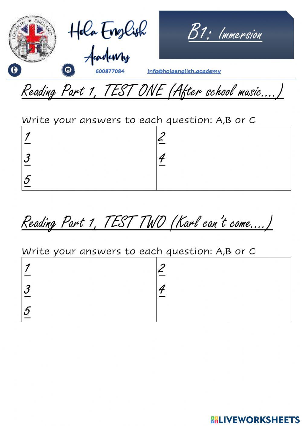 1149508 | B1 Reading Part 1 | samanthablanco