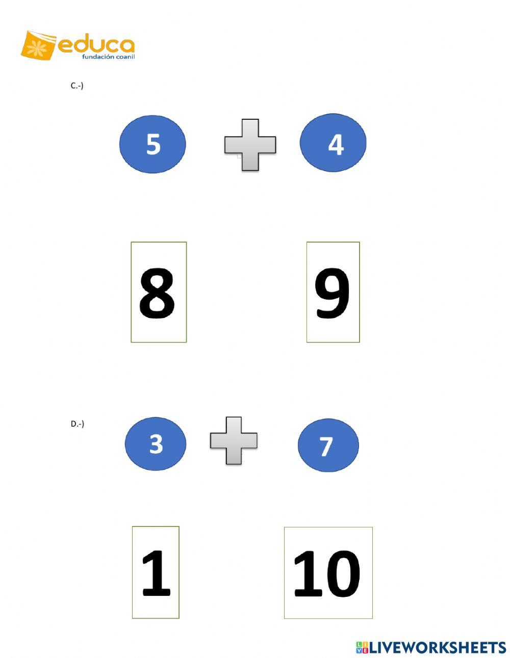 Componer y descomponer interactive exercise | Live Worksheets