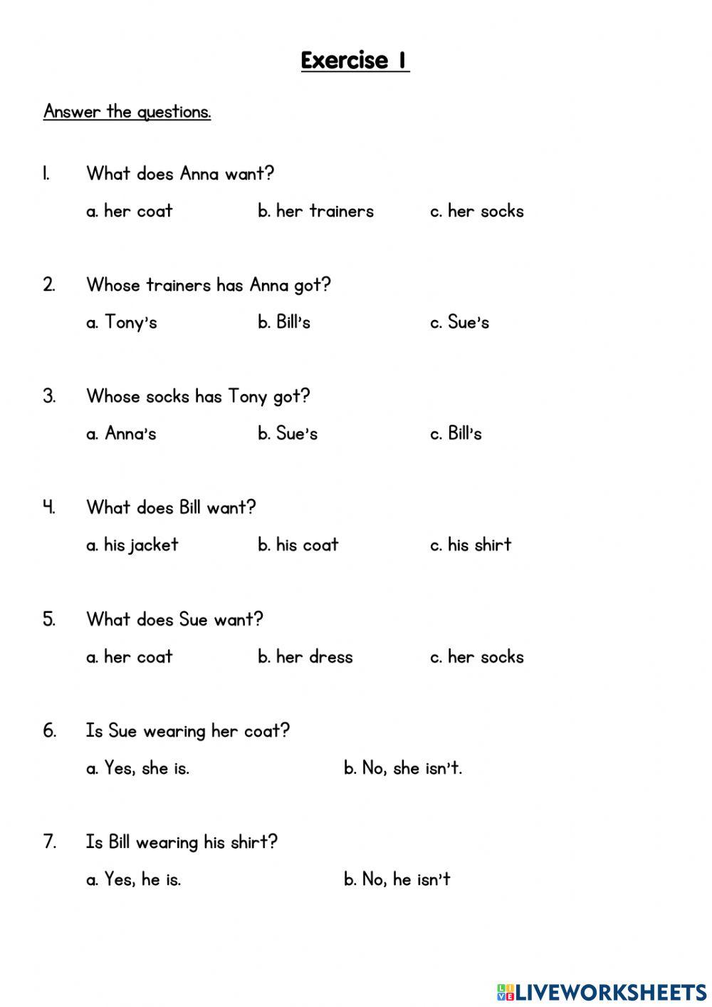 Smart kids (Page 46) worksheet | Live Worksheets