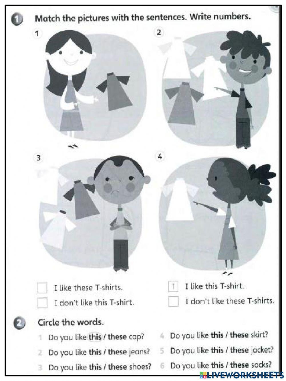 Year 2 - Get Dressed worksheet | Live Worksheets