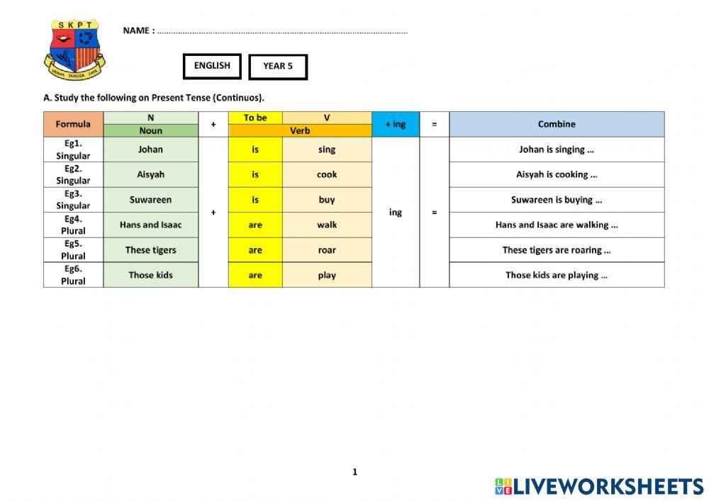 ENG Y5 Week 22 (4-8 JULY) Worksheets 2 worksheet | Live Worksheets