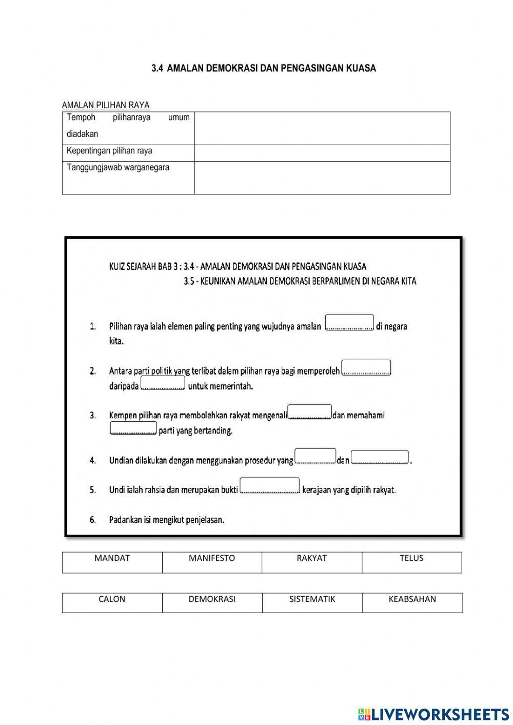 1151237 | 3.4 amalan demokrasi dan pengasingan kuasa