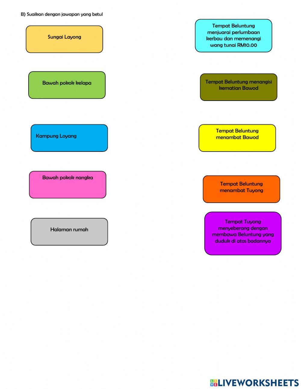 Cerpen bawod | Free Interactive Worksheets | 1151270