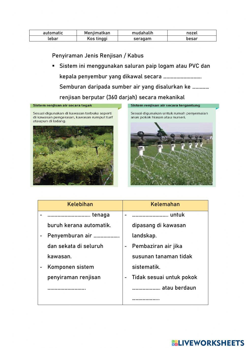 Tugasan Landskap activity for T5 | Live Worksheets