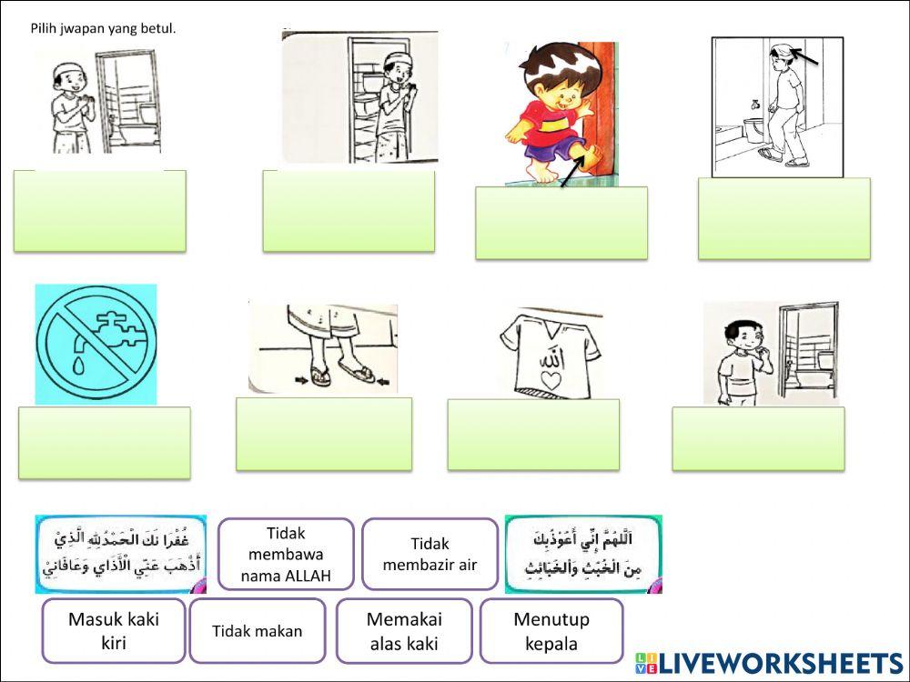 Ibadah online worksheet for 1 | Live Worksheets