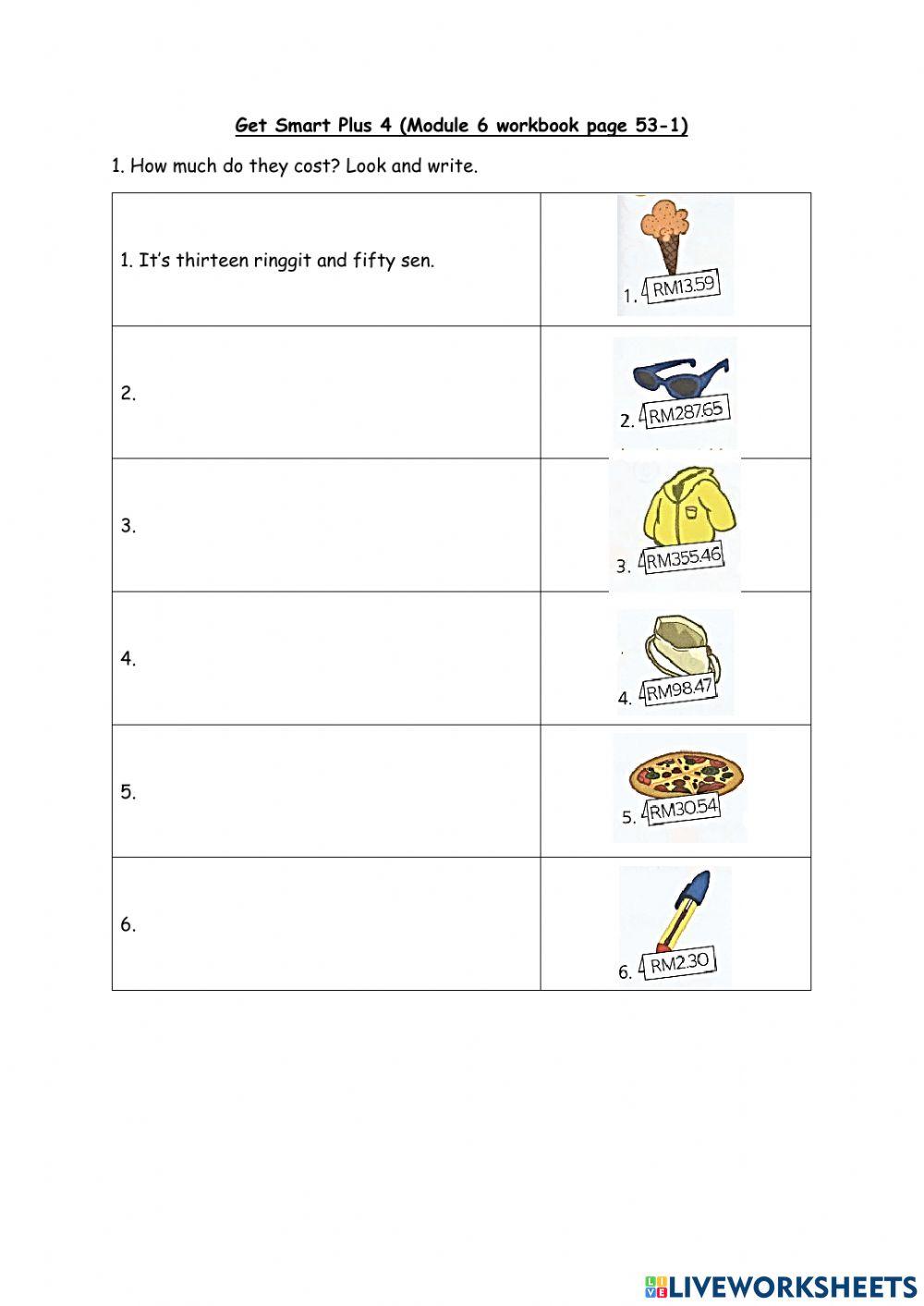 Get Smart Plus 4 (module 6 ) interactive worksheet | Live Worksheets