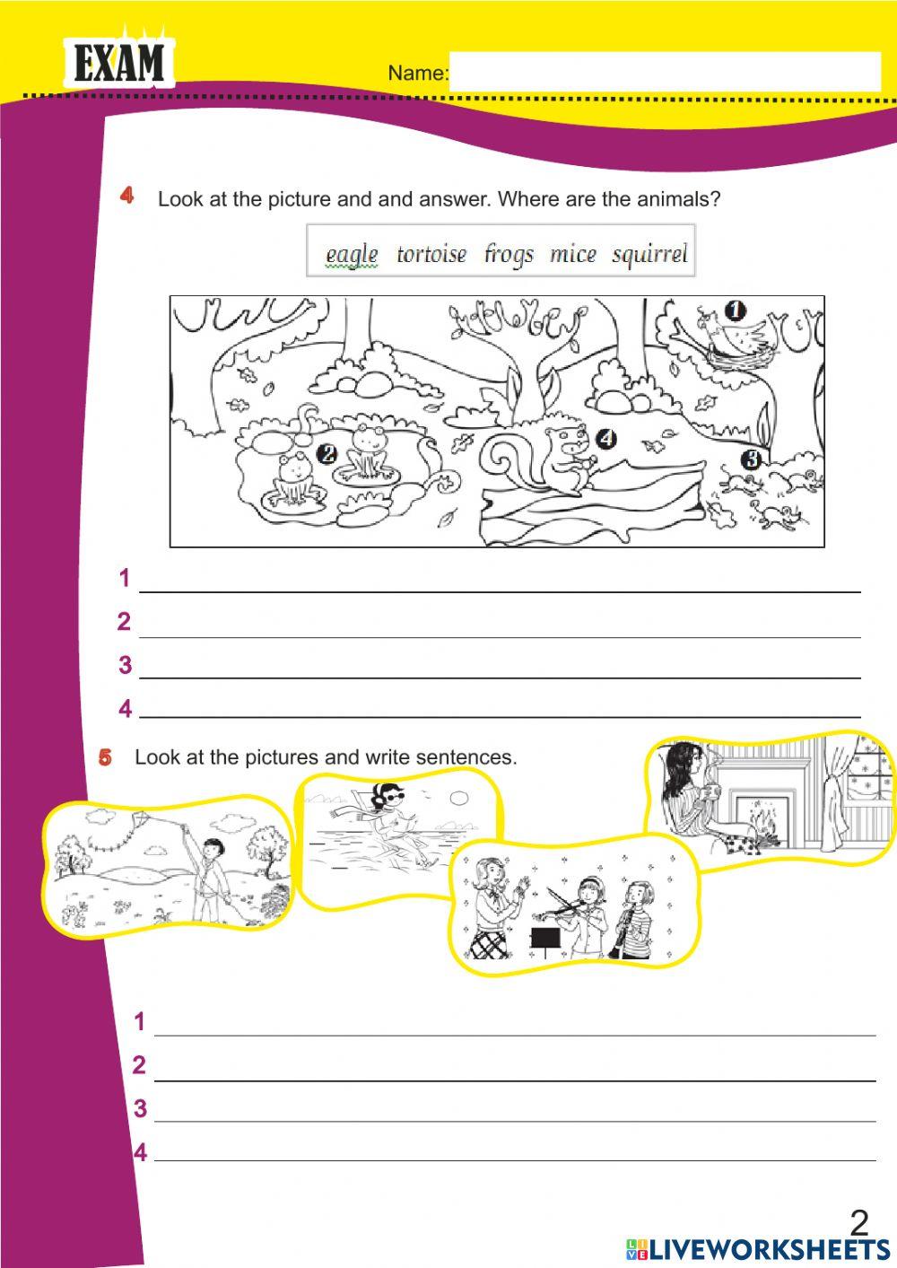 1st-term-exam-ch2+ worksheet | Live Worksheets