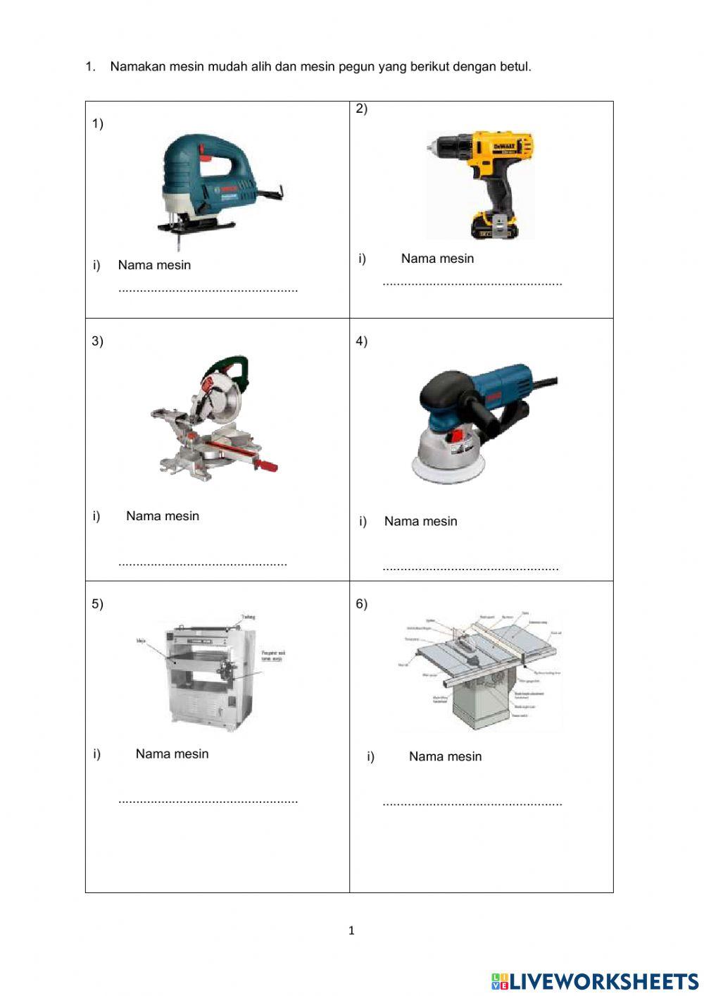 mesin mudah alih dan mesin pegun perabot online exercise for | Live ...