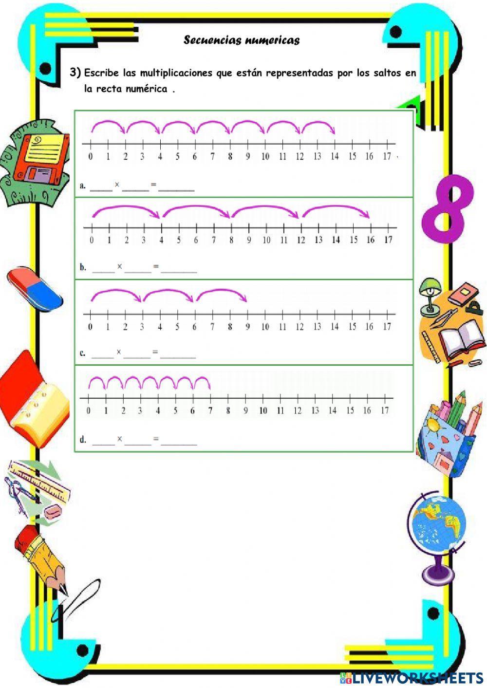 Secuencias nume… | Free Interactive Worksheets | 1153045 Secuencias nume… | Free Interactive Worksheets | 1153045