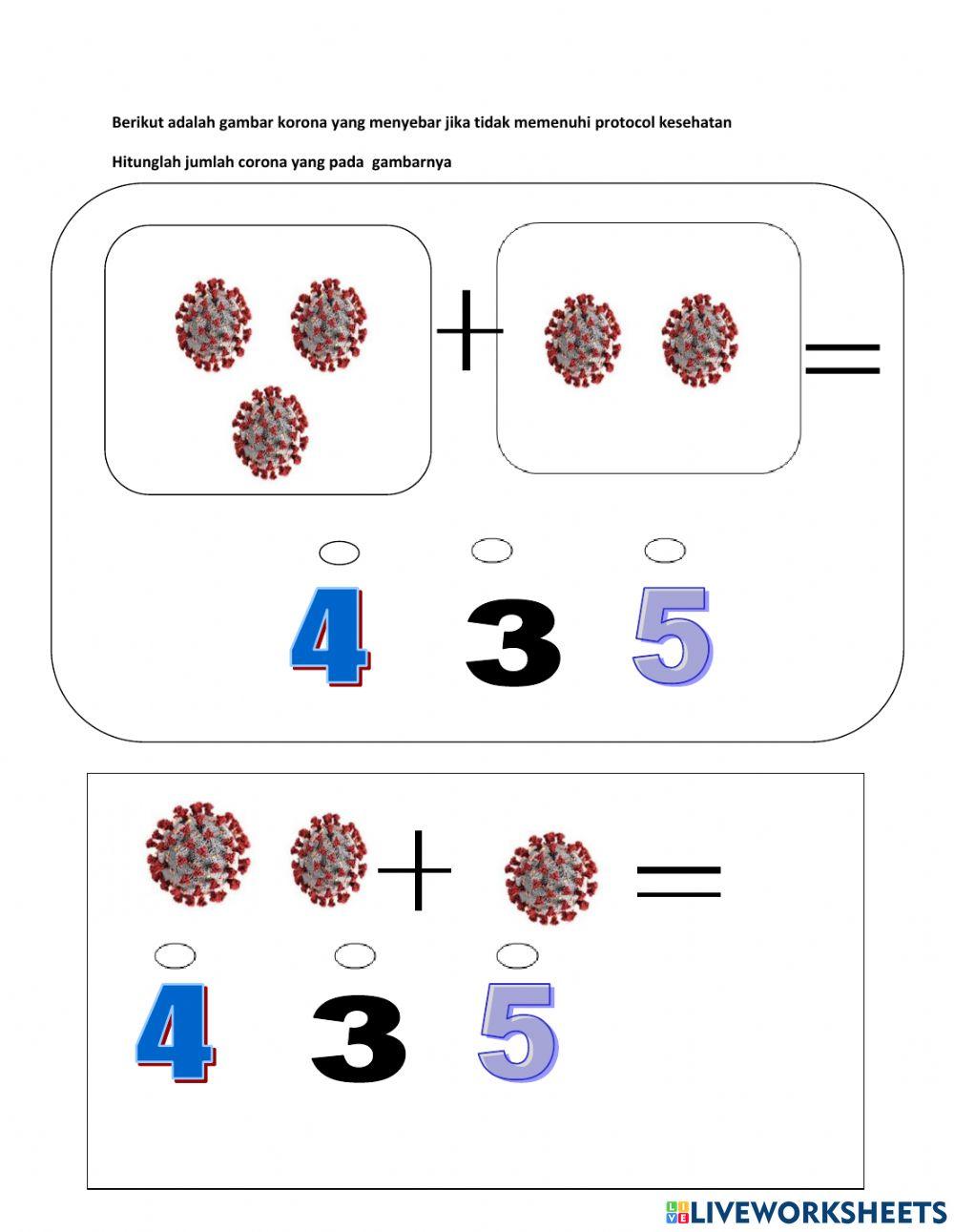 Menghitung gambar worksheet | Live Worksheets