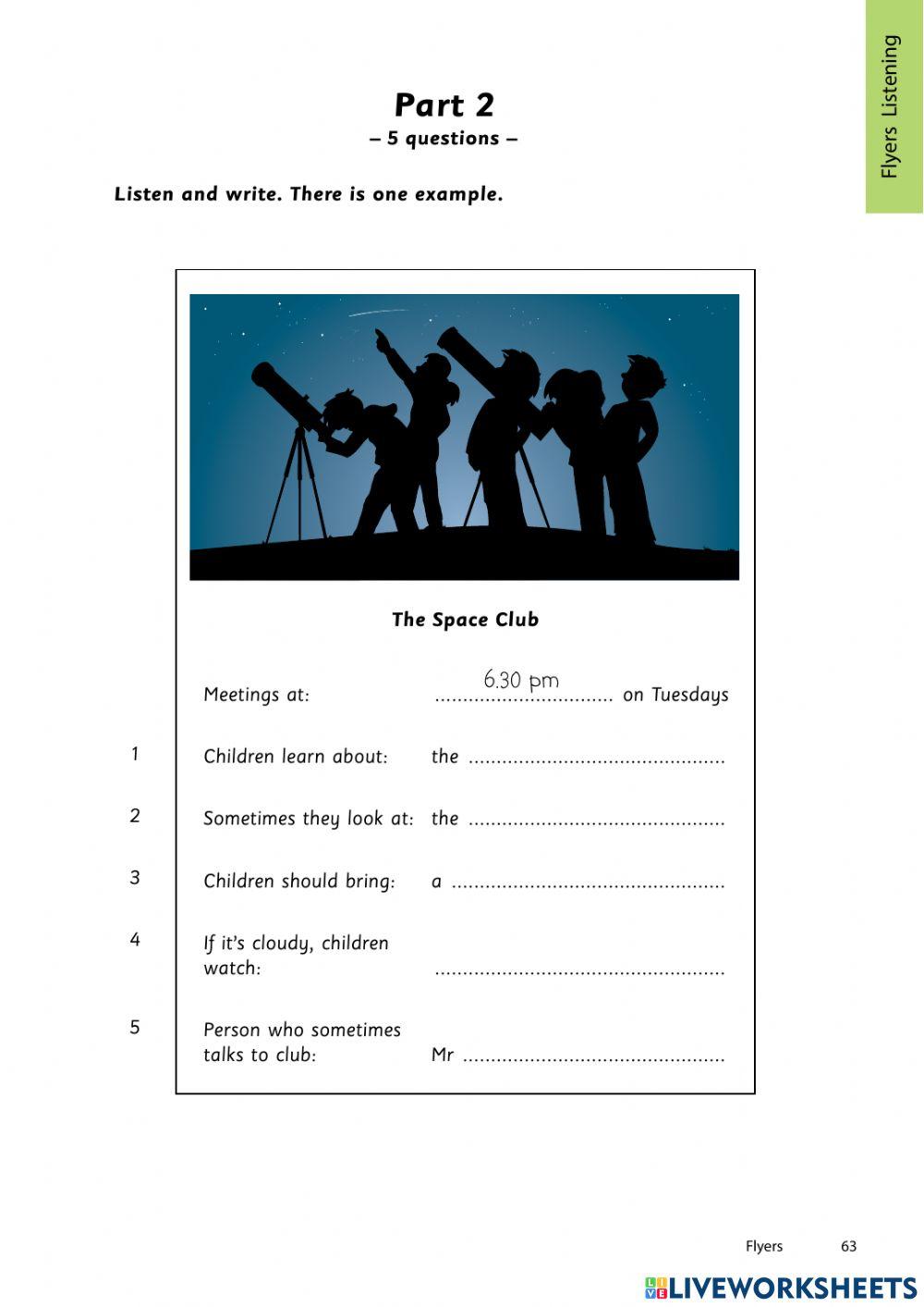 Flyers - young-learners-sample-papers-2018-vol1 online exercise for ...