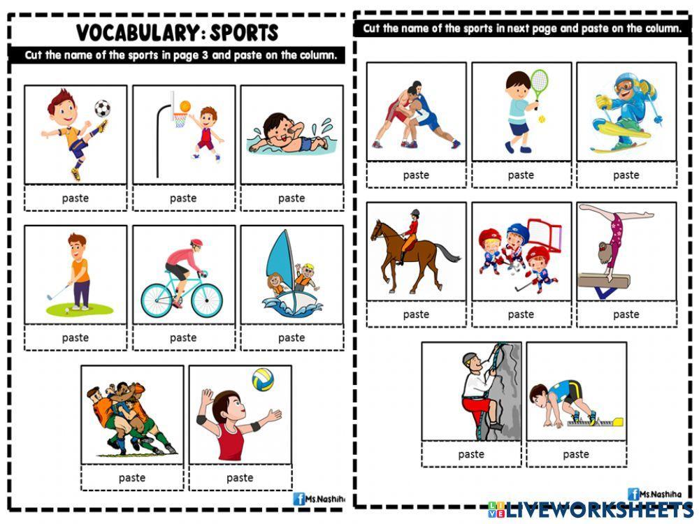 1153598 | Module 6 : Sport | Nashiha178 | LiveWorksheets