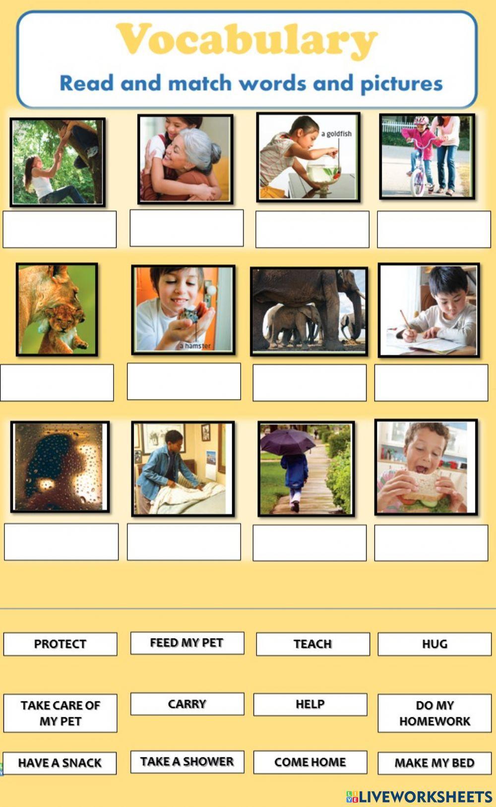 A helping hand | Free Interactive Worksheets | 1153652