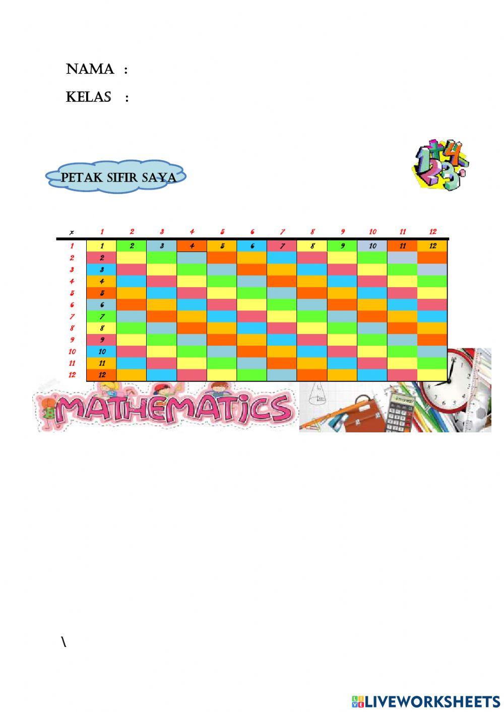 PETAK SIFIR exercise | Live Worksheets