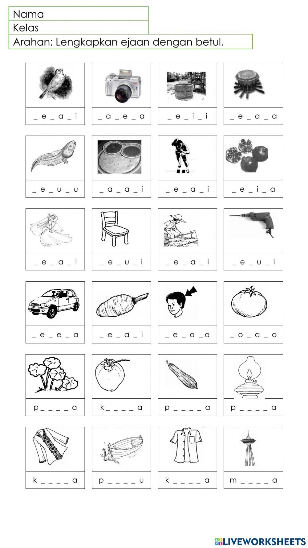 Mengeja perkataan 1154124 | RUSLIDA BINTI IDRUS | Live