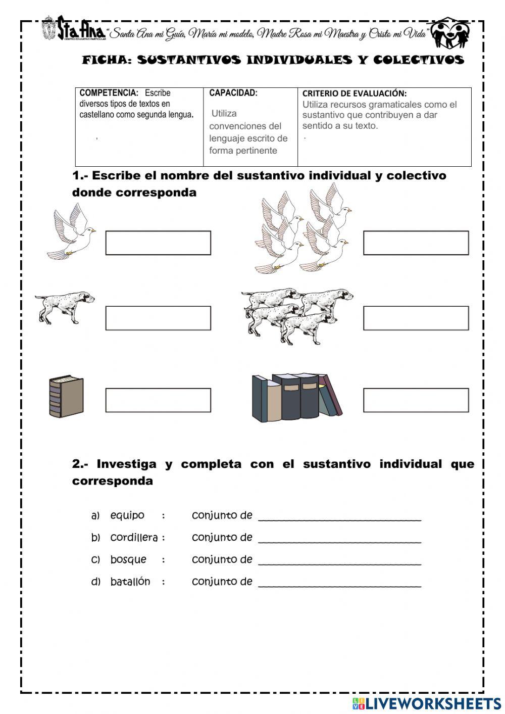 Sustantivos individuales y colectivos 1154679