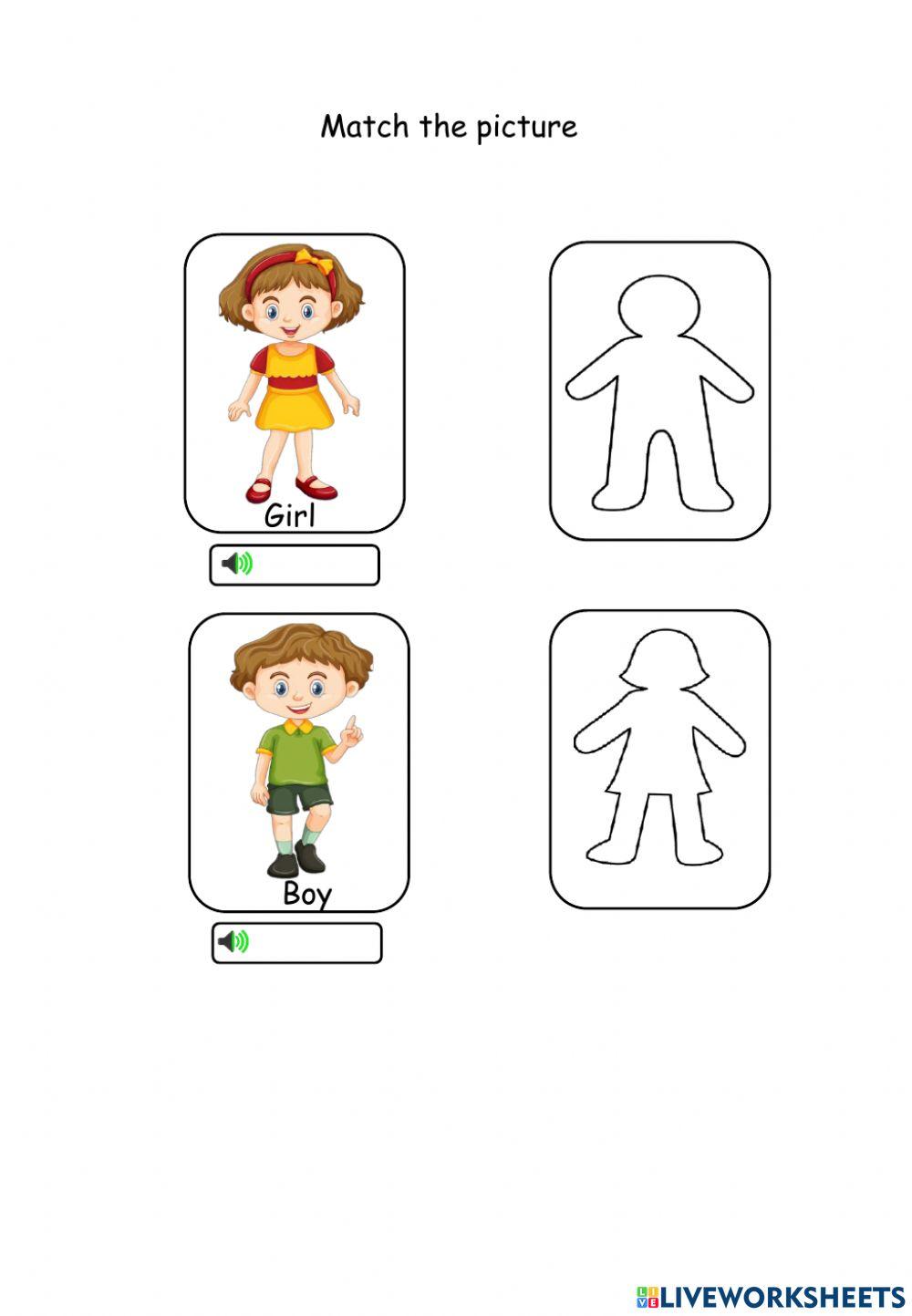 Gender - Family online exercise for | Live Worksheets