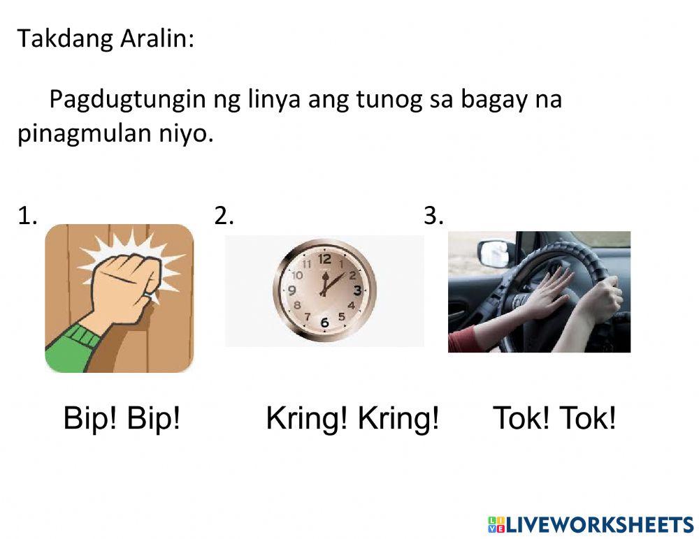 Takdang aralin worksheet | Live Worksheets