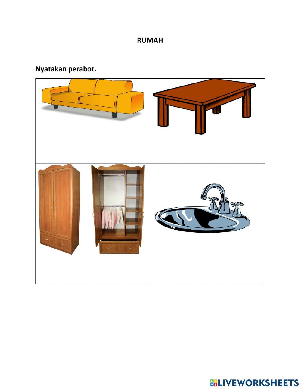 Rumah interactive worksheet | Live Worksheets