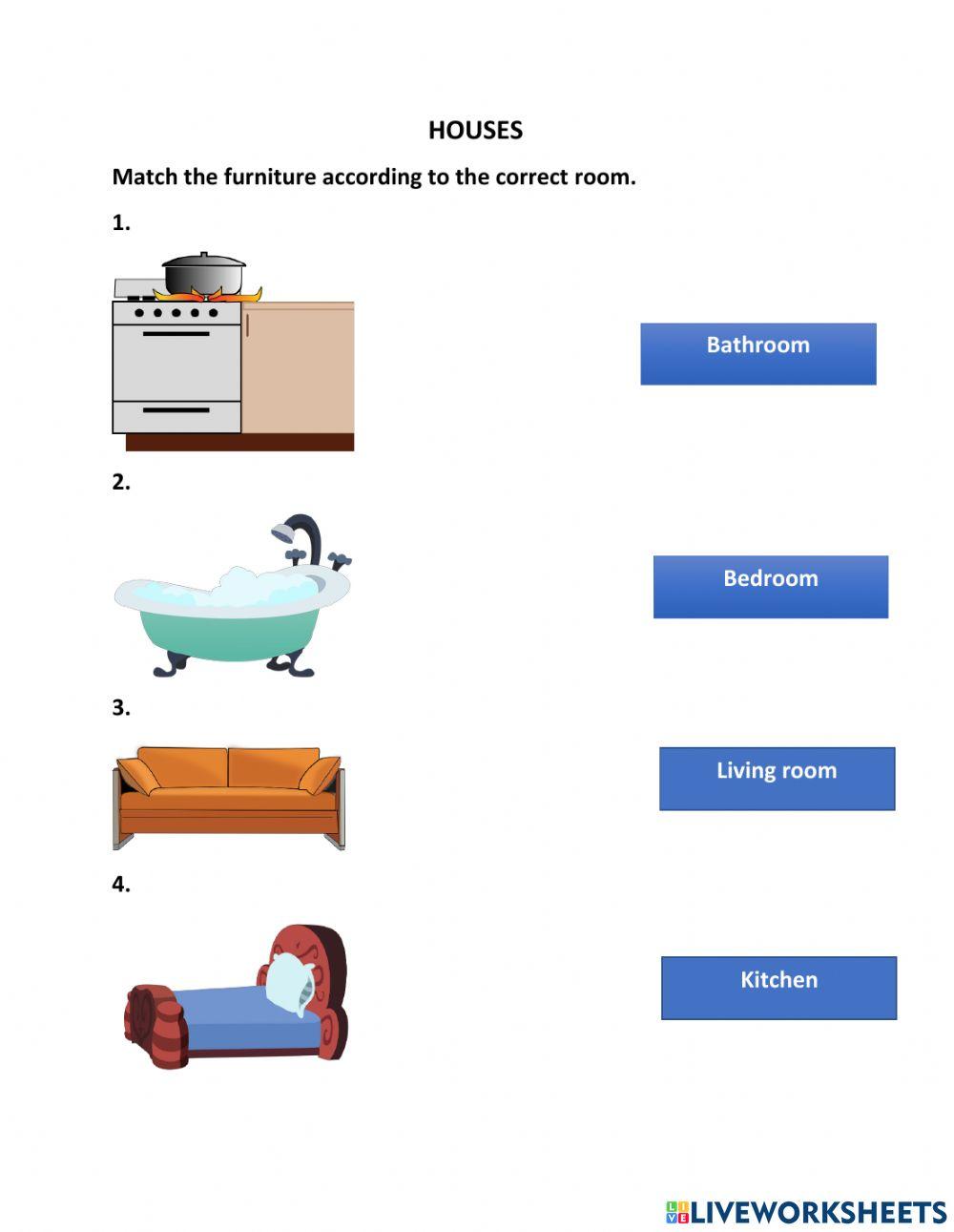 House 3 interactive worksheet | Live Worksheets