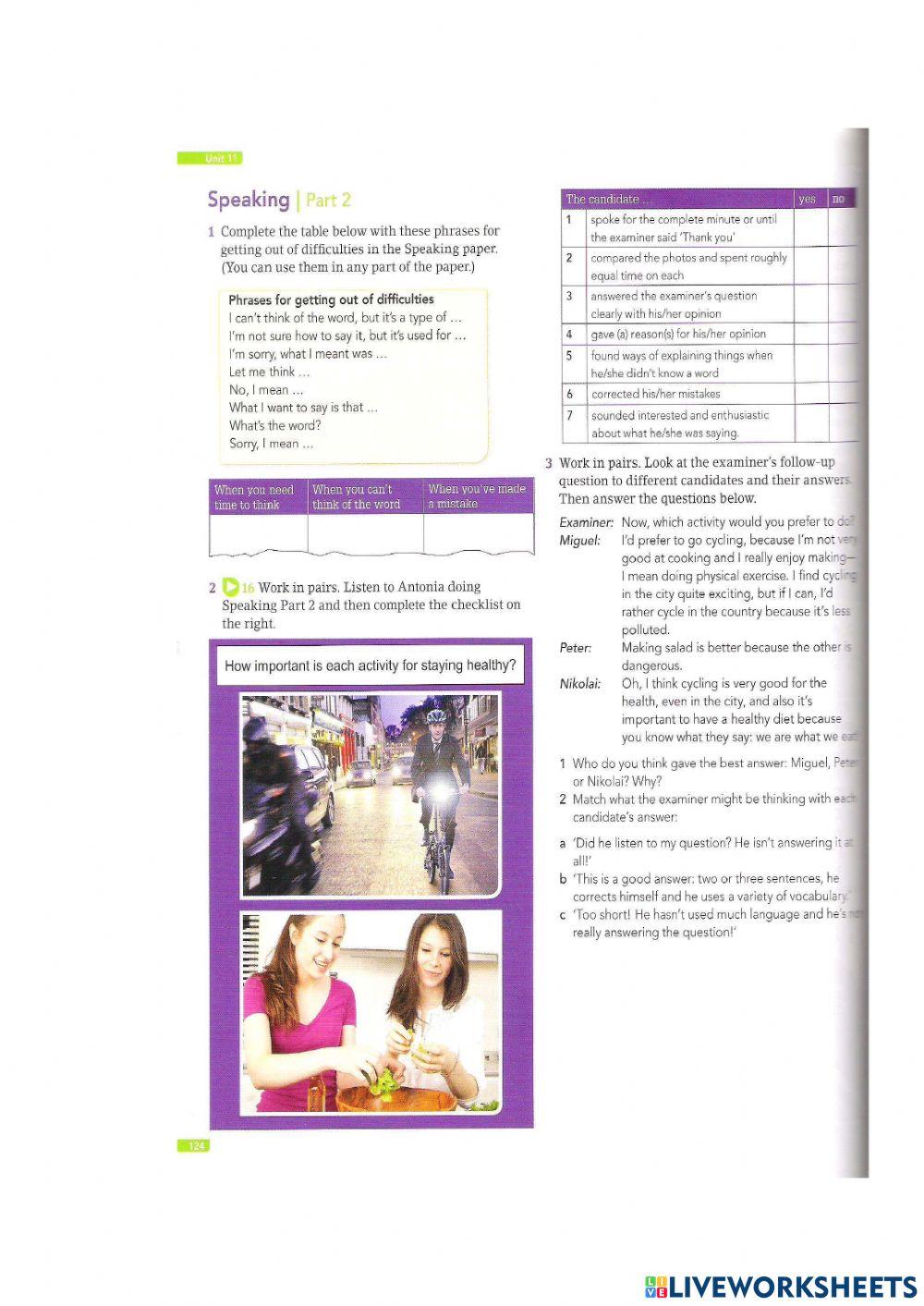 Unit 11 online practice | Live Worksheets