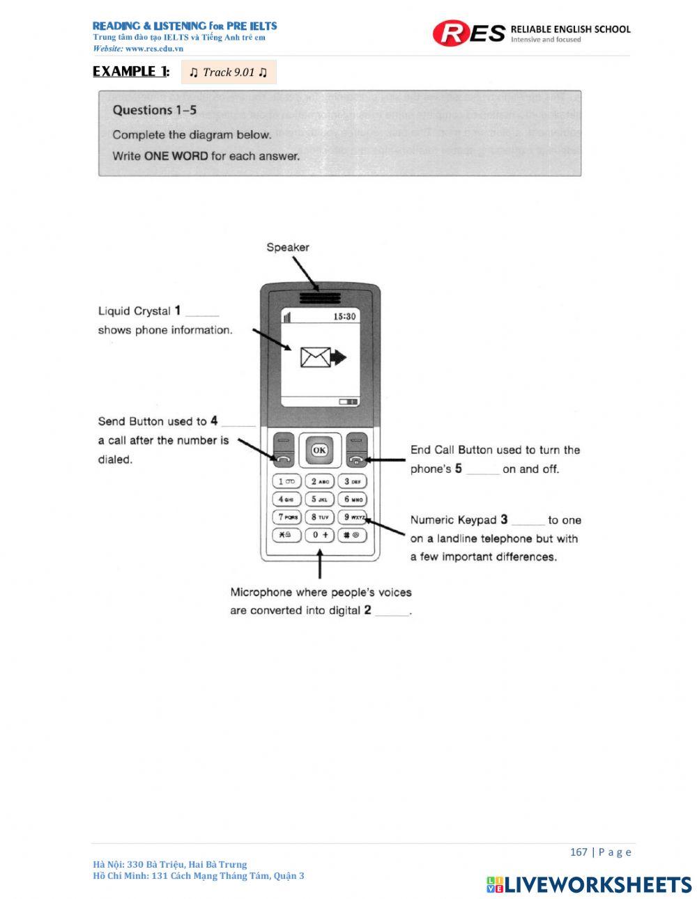 RL For Pre Les 9 Listening worksheet | Live Worksheets