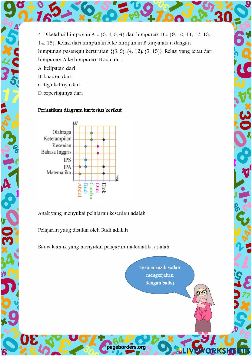 LKPD Relasi | Free Interactive Worksheets | 1155610