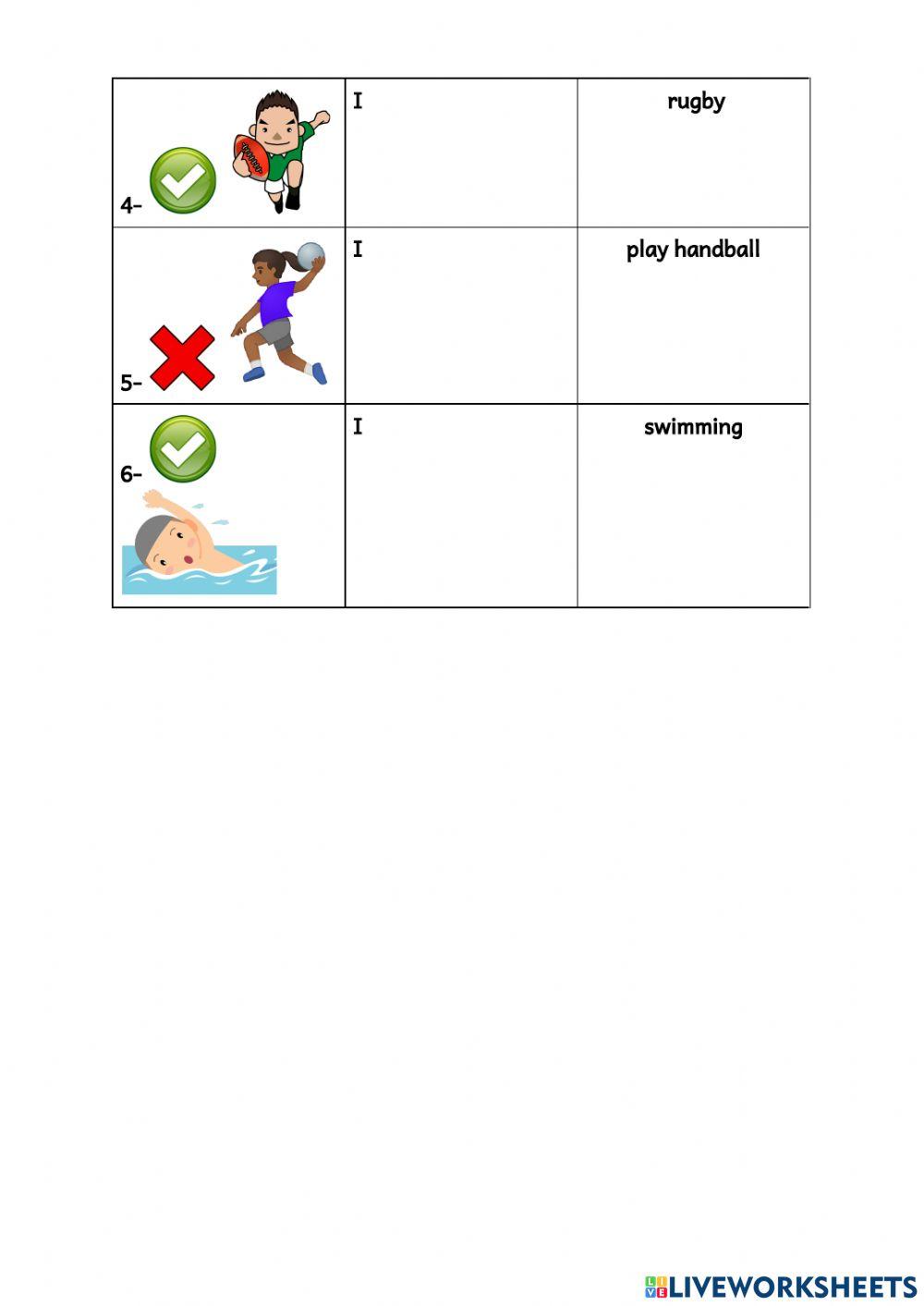 Sports online exercise for 2nd Grade | Live Worksheets