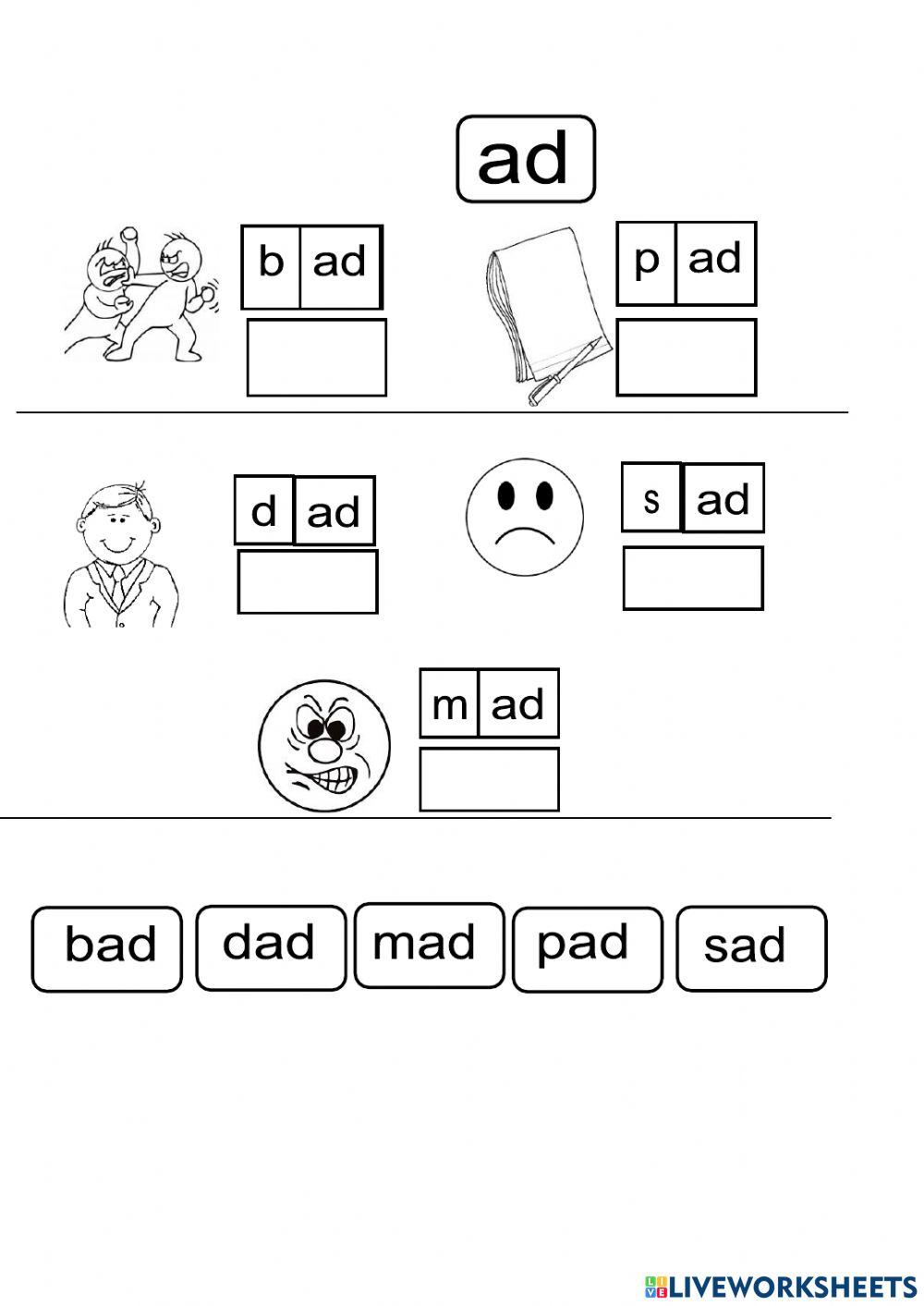 WORD FAMILIES ( ad - ag ) 3165022 | NORFARAHIN AMAT