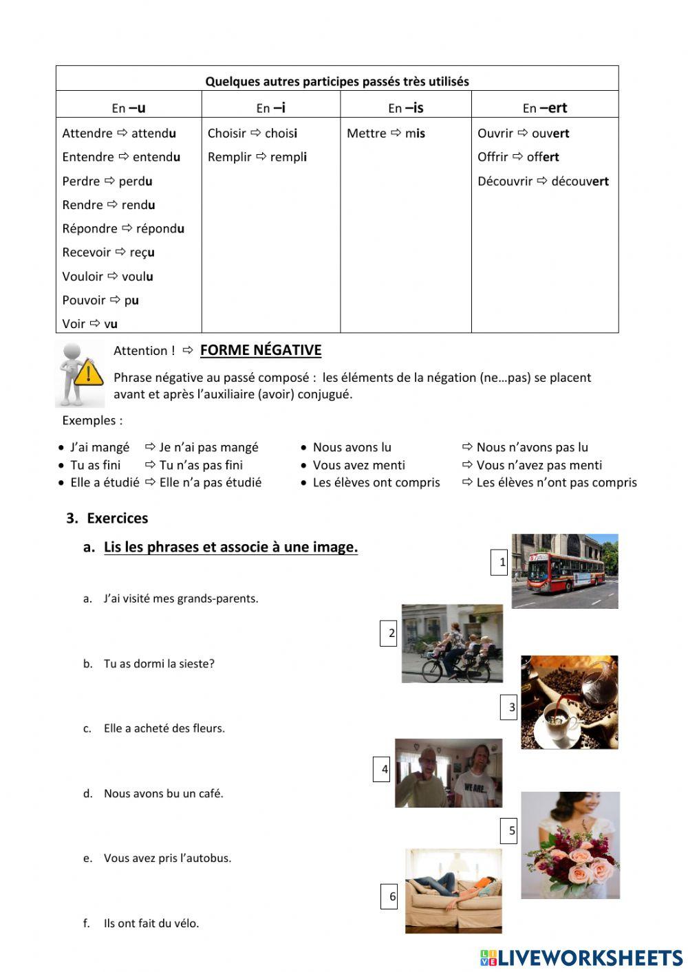 Microciclo 7 4to Año Passé Composé Online Exercise For Live
