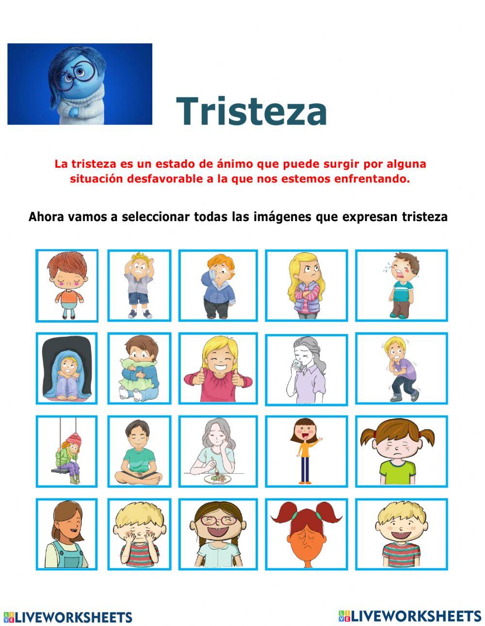 La tristeza interactive worksheet | Live Worksheets