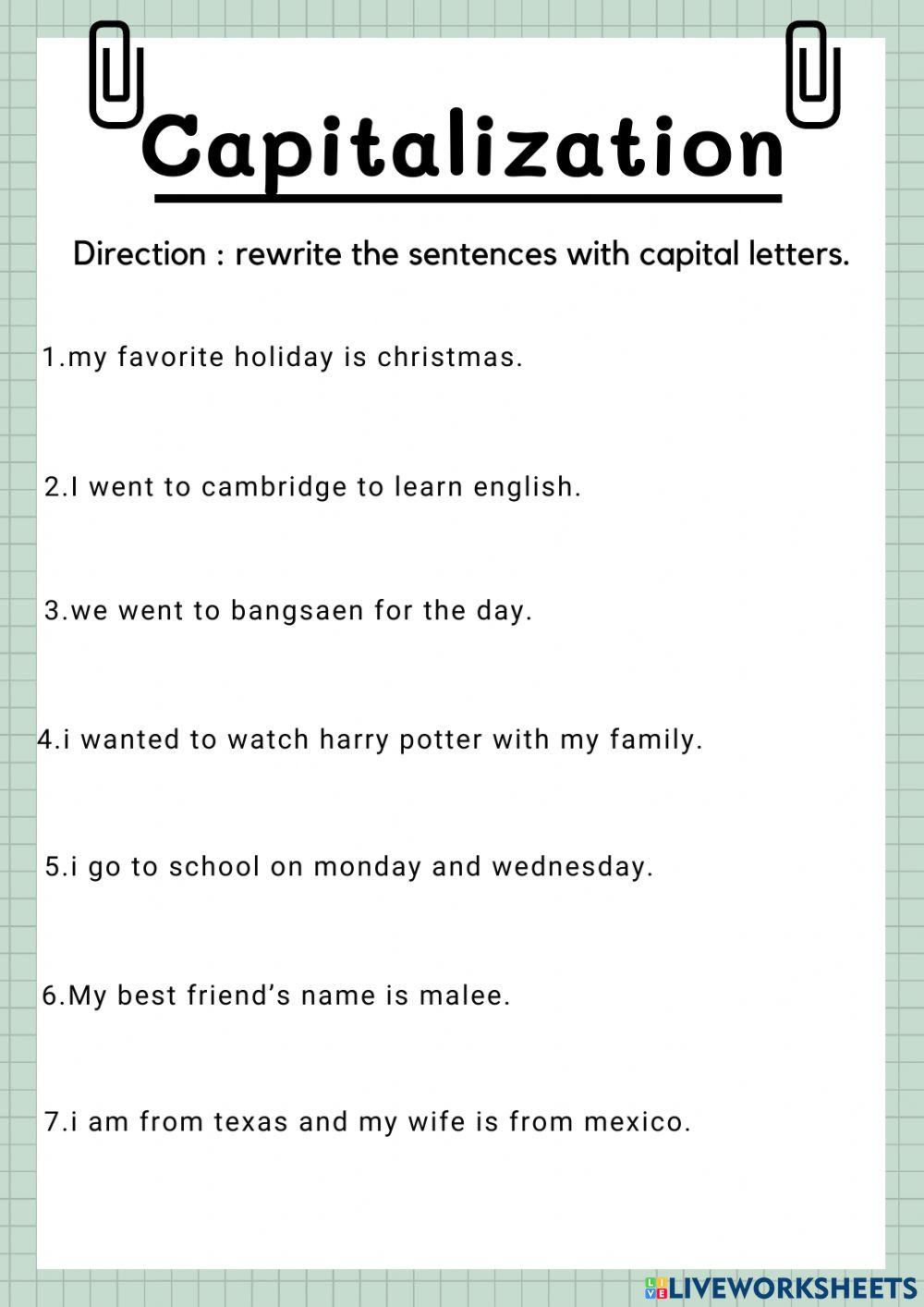 3166100 | Capitalization exercise | nooknikwncy