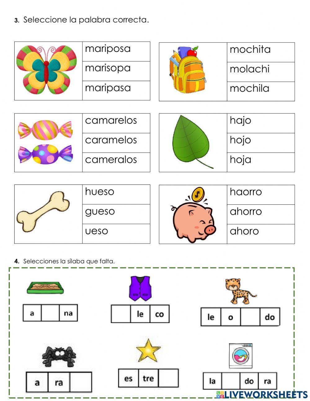 Letras | Free Interactive Worksheets | 1157471