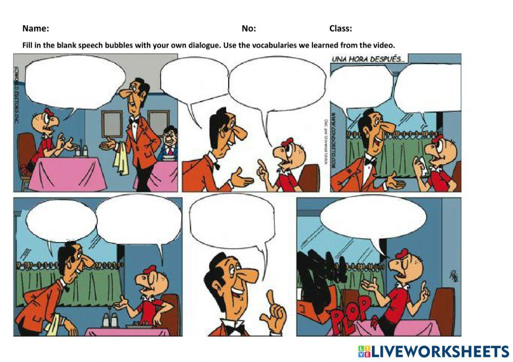 Restaurant Conversation online exercise for | Live Worksheets