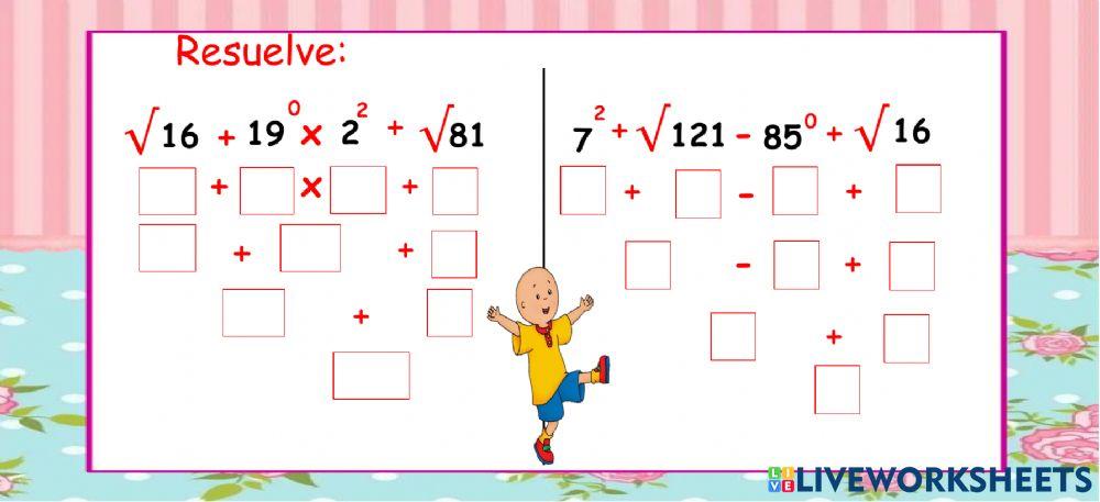 Álgebra interactive exercise for segundo grado | Live Worksheets