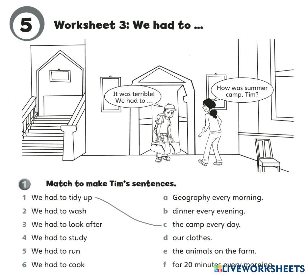 Had to | Free Interactive Worksheets | 1158795