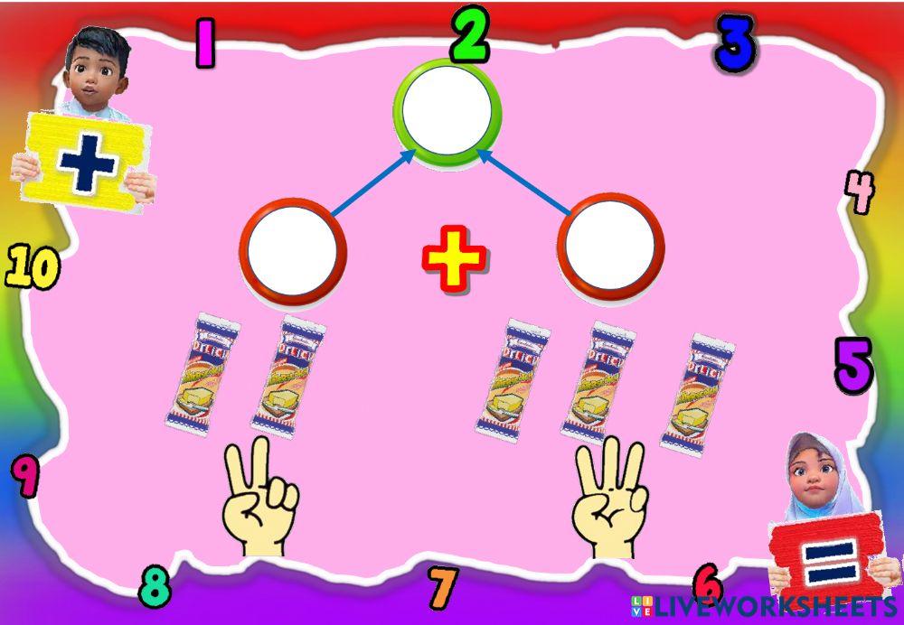 Konsep tambah online activity | Live Worksheets