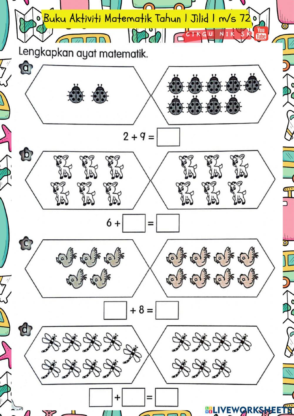 Kenali Tambah (Matematik Tahun 1) 1217033 | CikguNikSK
