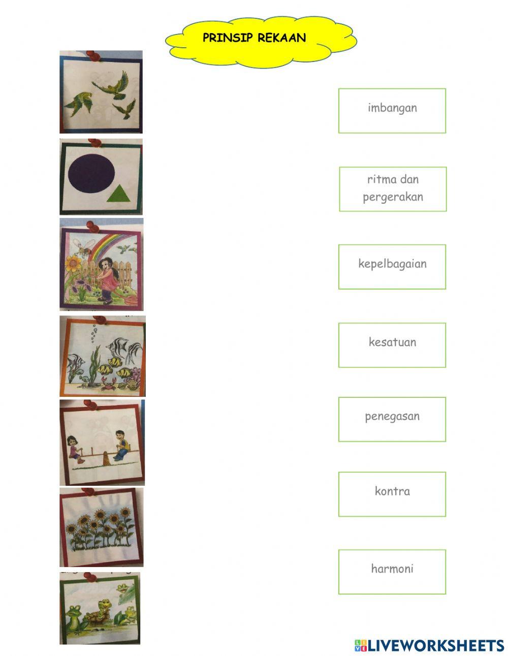 Bahasa Seni Visual | Live Worksheets