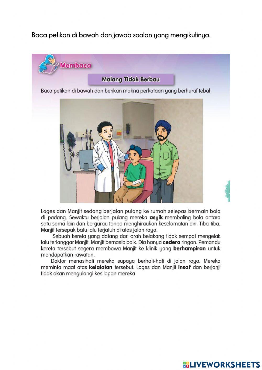 Bahasa Melayu K… | Free Interactive Worksheets | 1218944