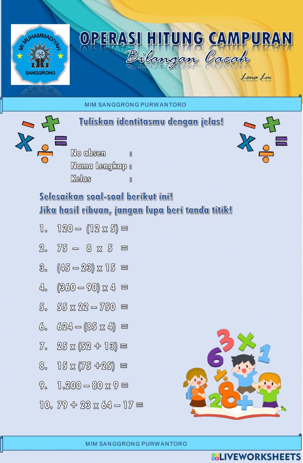 Op camp bil cah | Free Interactive Worksheets | 1247075