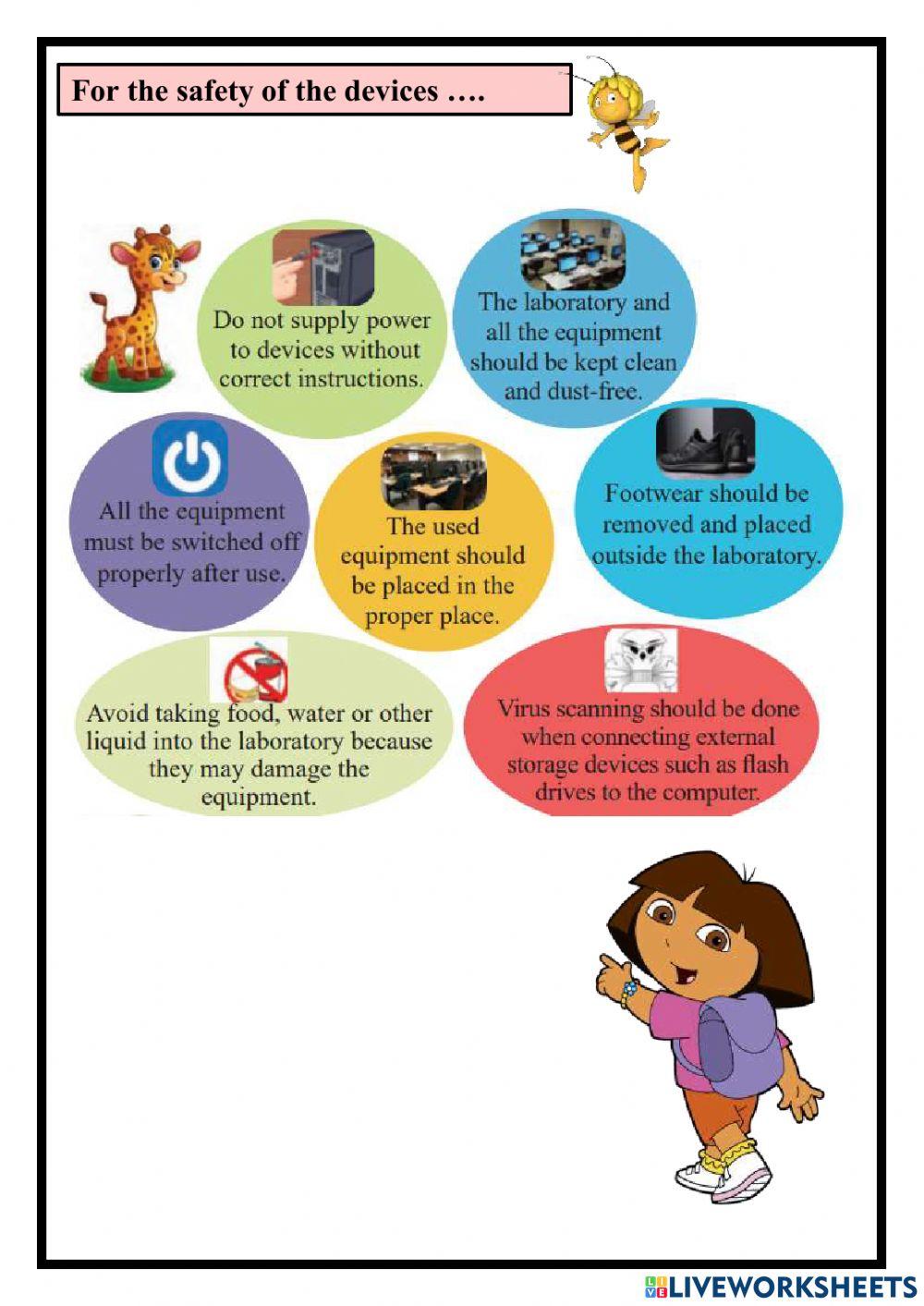 ICT - Grade 6 - Unit 02 - Use the Computer laboratory safely. online ...