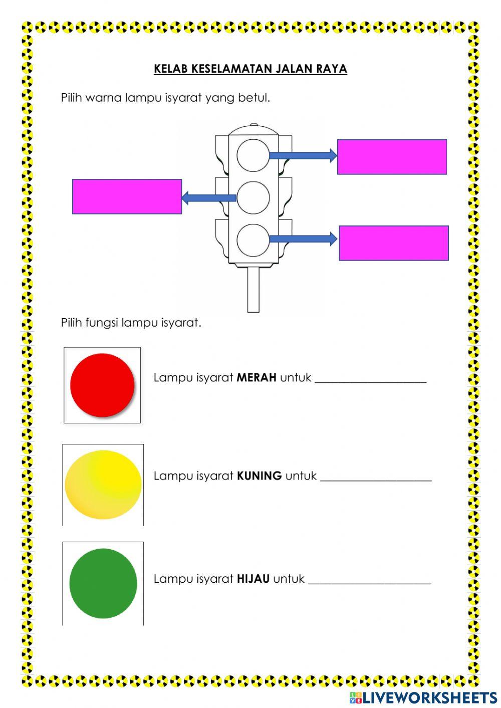 Mengenal papan tanda worksheet | Live Worksheets