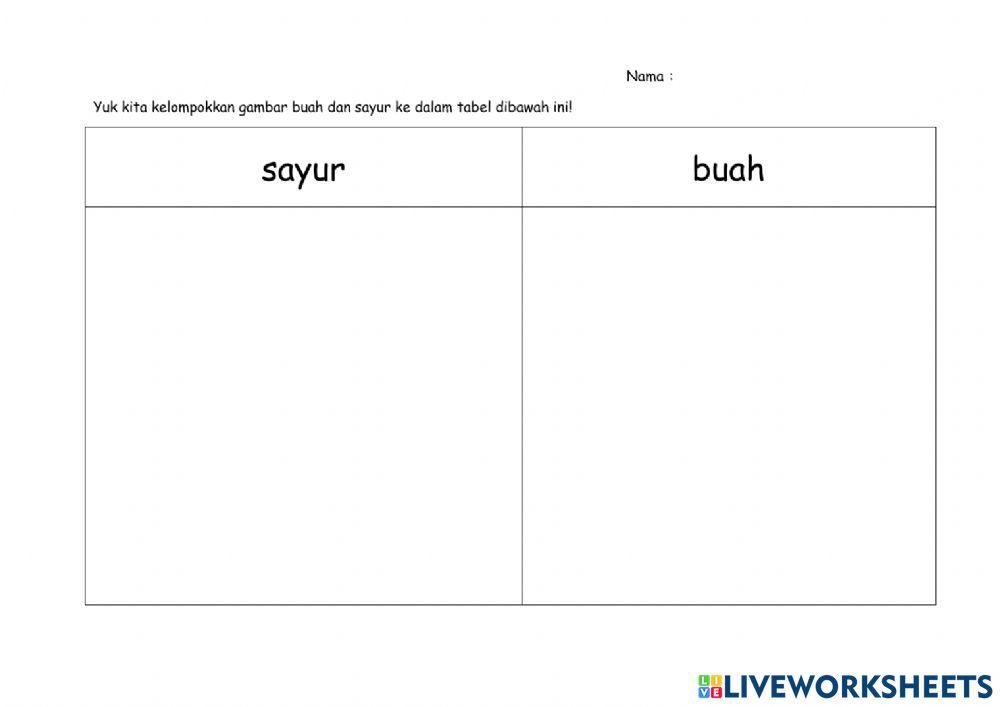 Tanaman interactive exercise | Live Worksheets